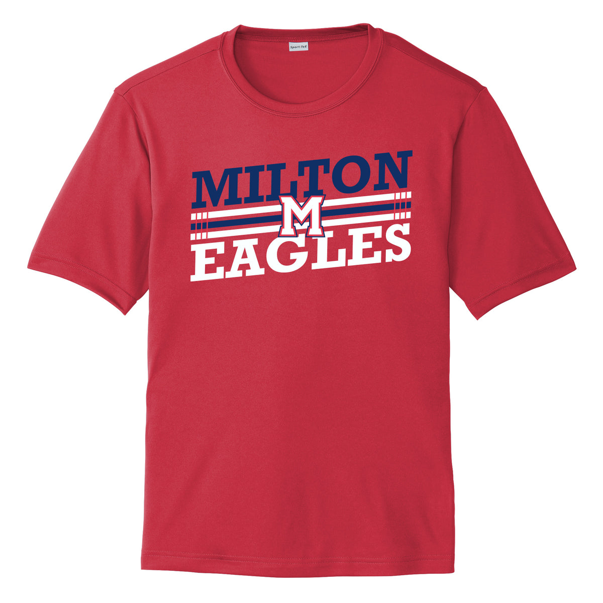 Milton High School Band Spiritwear | Dri-Fit Eagles S/S Tee (Red ...