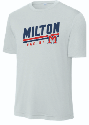 Milton High School Band Spiritwear | Dri-Fit Eagles S/S Tee (Red ...